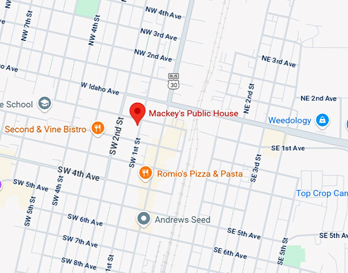 16. mackey's public house map