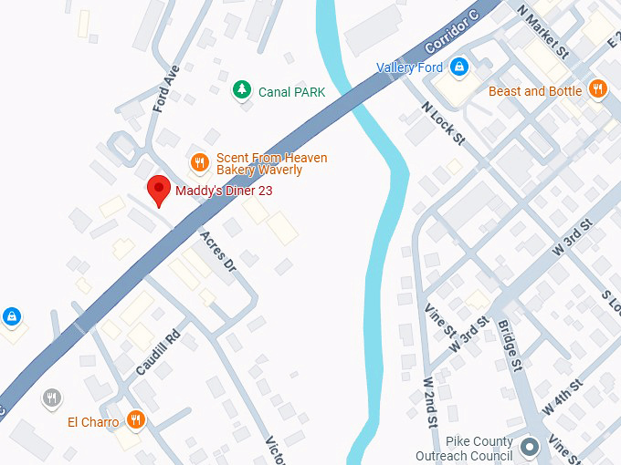 16. maddy's diner 23 map