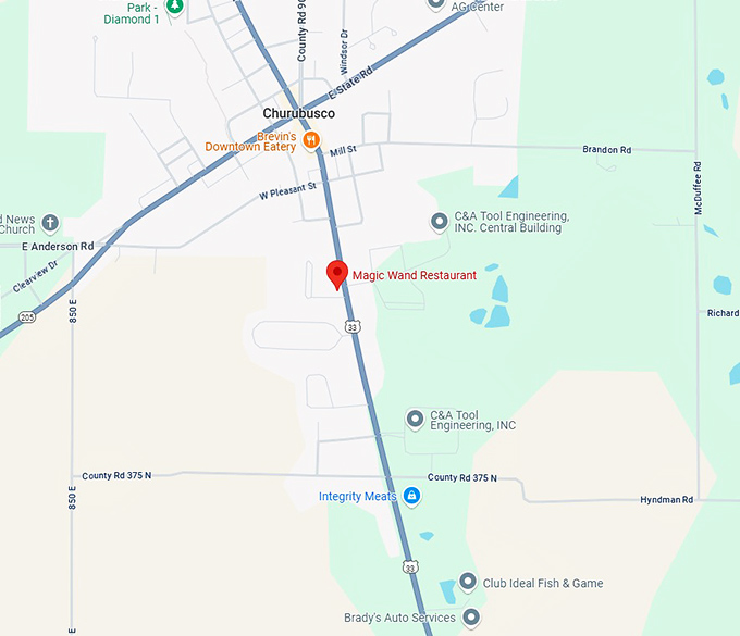 16. magic wand restaurant map