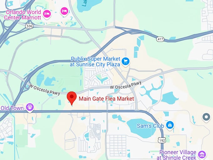 16. main gate flea market map