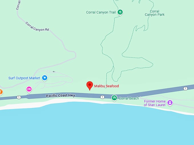 16. malibu seafood map