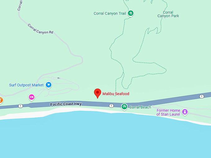 16. malibu seafood map