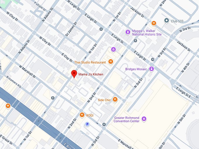 16. mama j's kitchen map