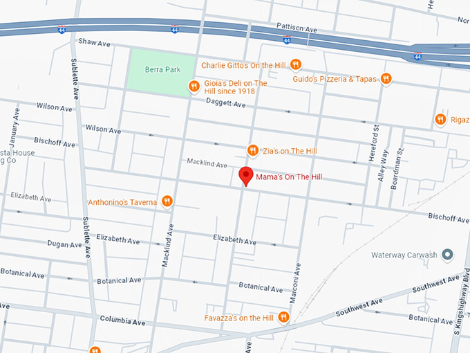 16. mama&rsquo;s on the hill map