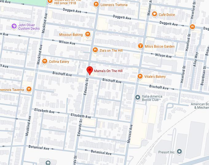 16. mama&rsquo;s on the hill map