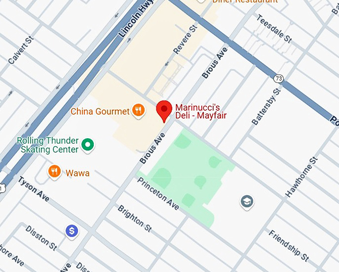 16. marinucci's deli mayfair map