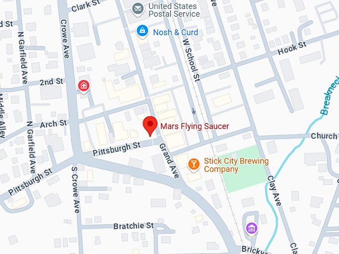 16. mars flying saucer map