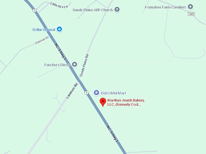 16. martha's amish bakery, llc, (formerly cool mama's bakery) map