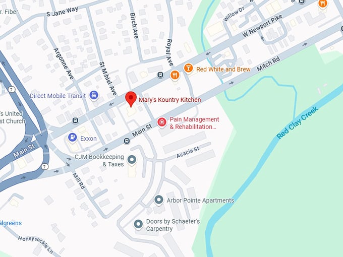 16. mary&rsquo;s kountry kitchen map