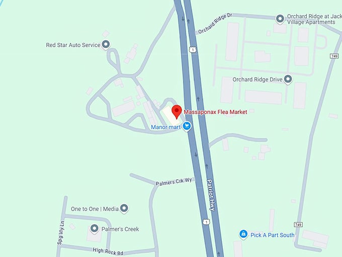 16. massaponax flea market map