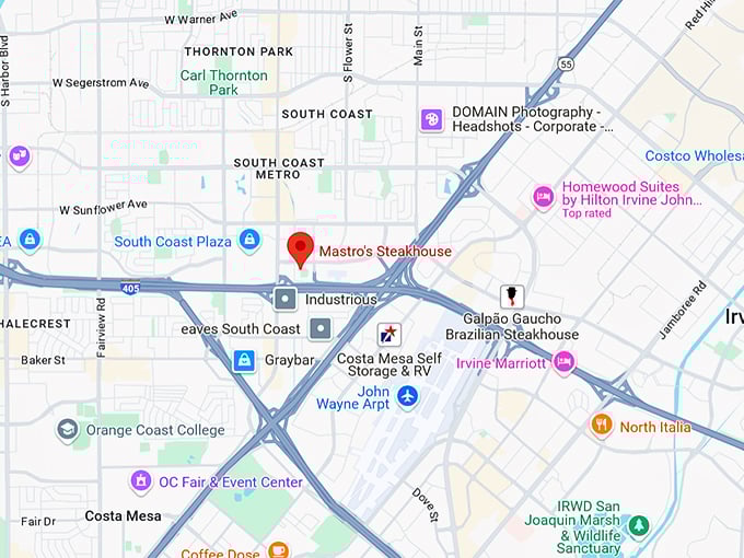 16. mastro's steakhouse map