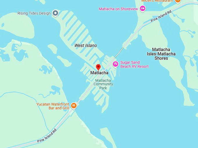 16. matlacha, fl map