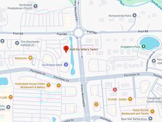 16. matt the miller's tavern map