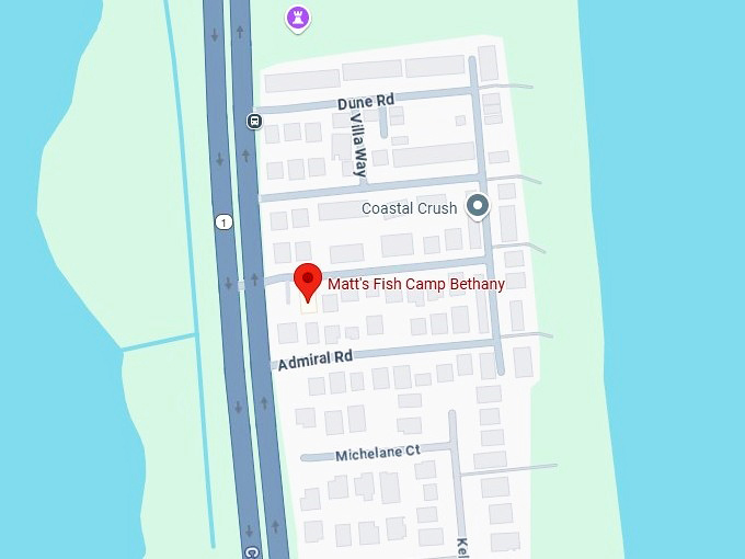16. matt's fish camp bethany map