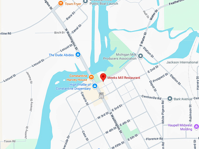 16. meeks mill restaurant map