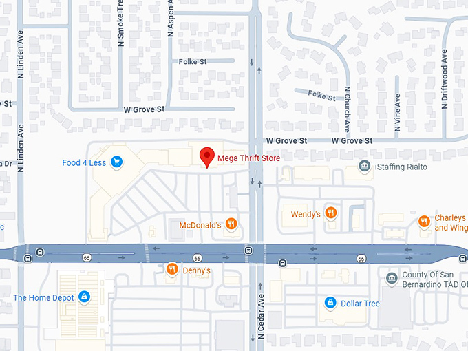 16. mega thrift store map