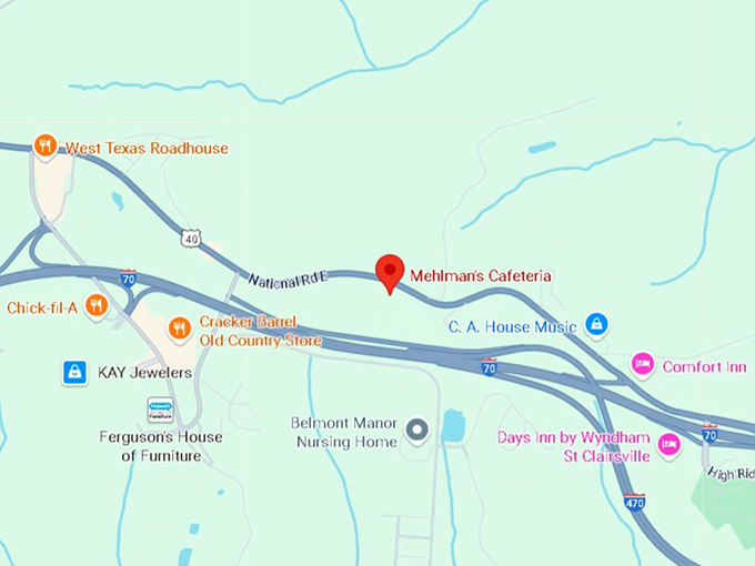 16. mehlman's cafeteria map