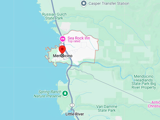 16. mendocino, ca map