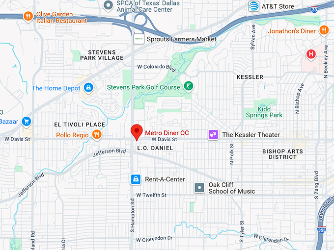 16. metro diner oc map