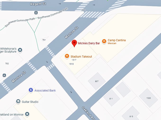 16. mickey&rsquo;s dairy bar map