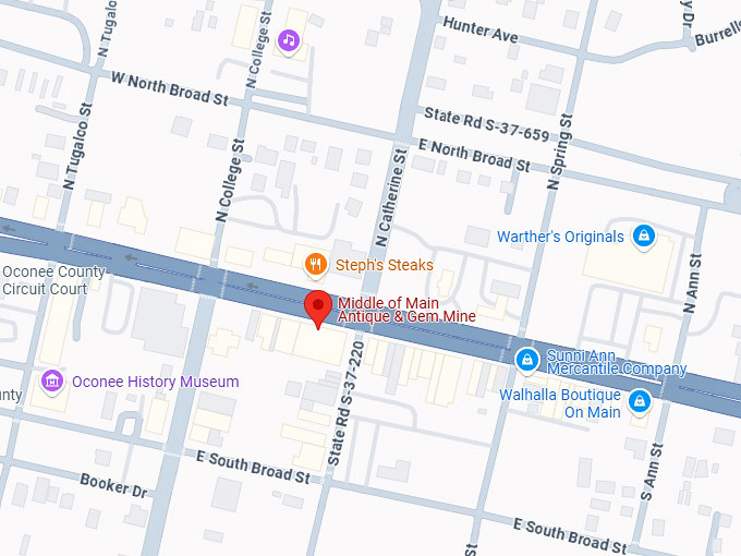 16. middle of main antique & gem mine map
