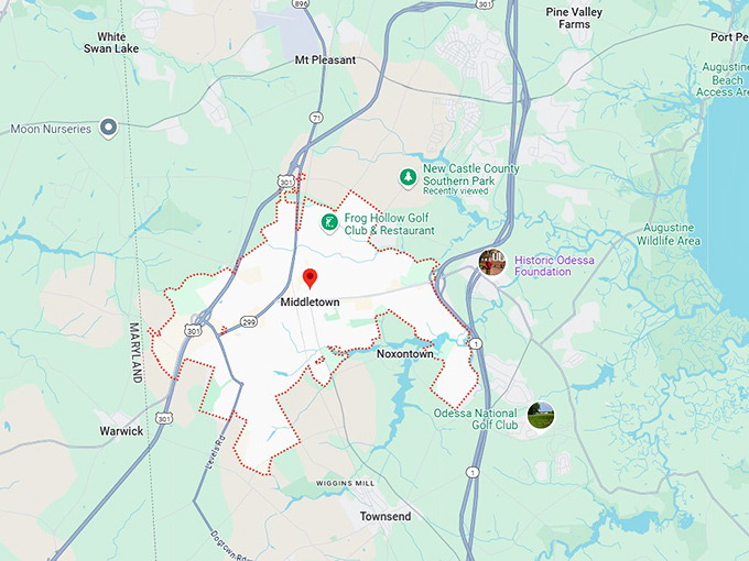 16. middletown map
