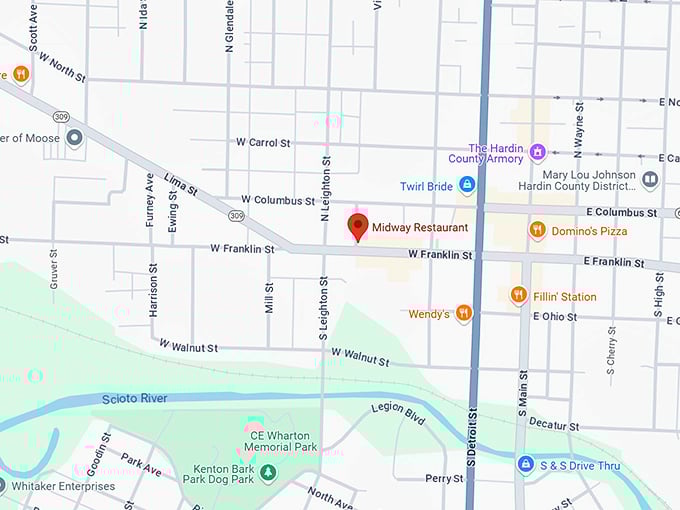 16. midway restaurant map