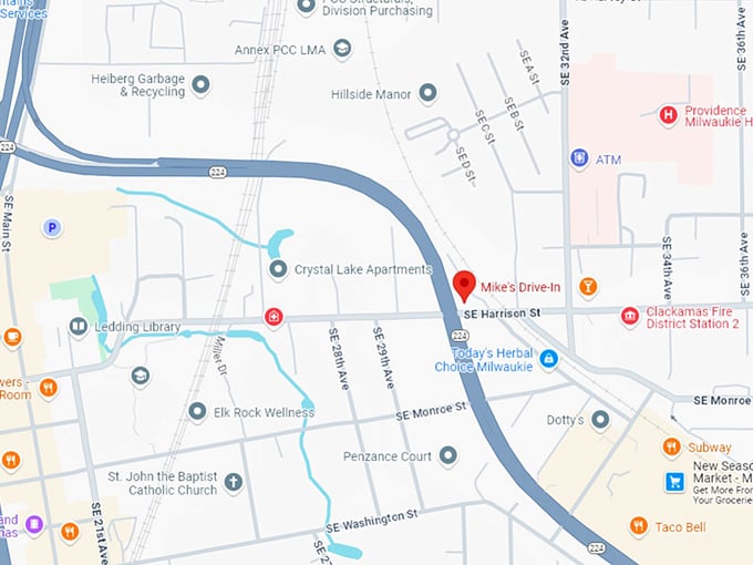 16. mike&rsquo;s drive‑in map