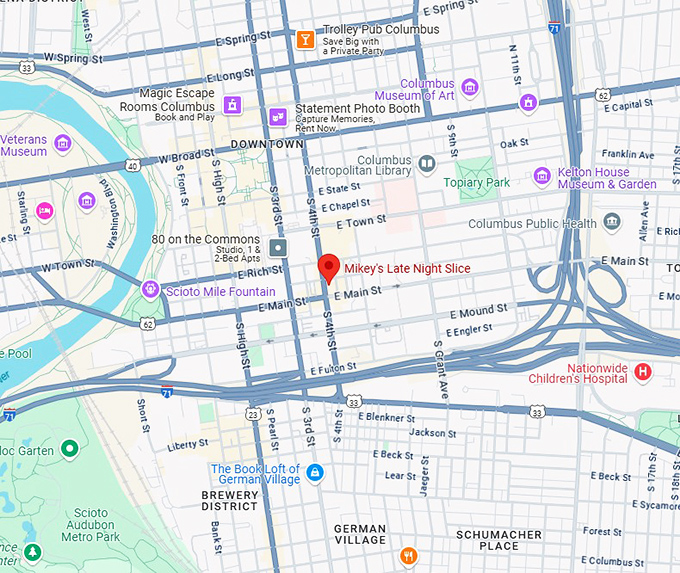 16. mikey's late night slice map