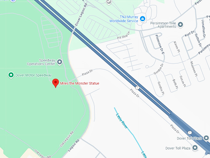 16. miles the monster statue map