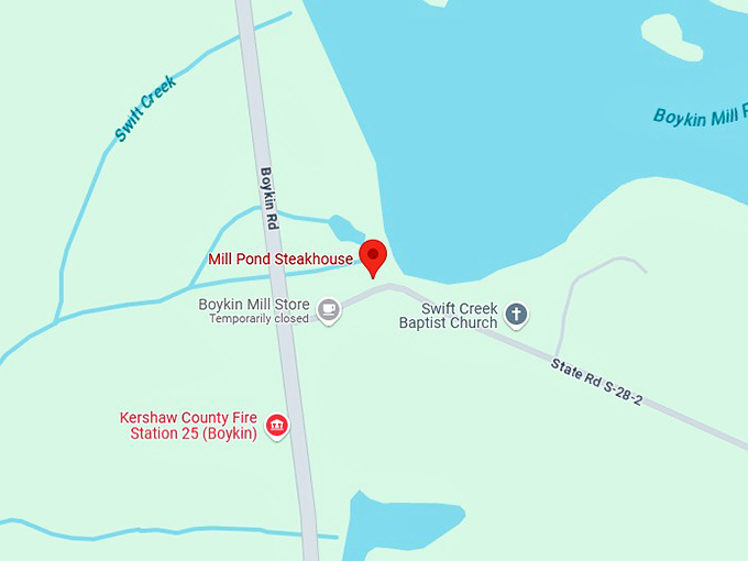 16. mill pond steakhouse map