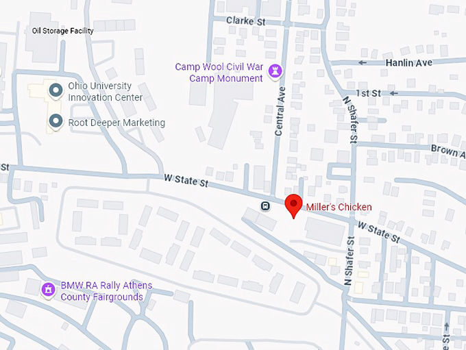 16. miller's chicken map