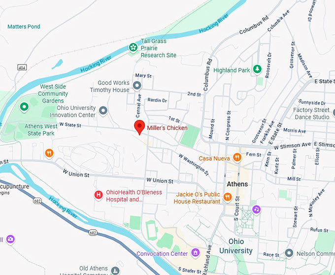 16. miller's chicken map