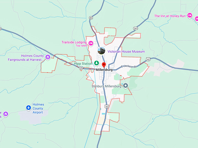 16. millersburg, oh map