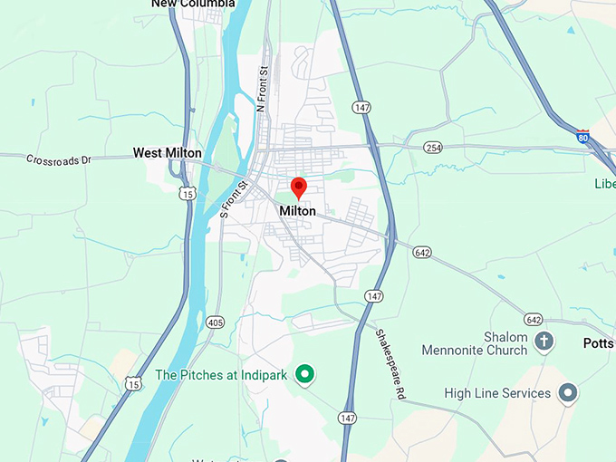 16. milton pa map