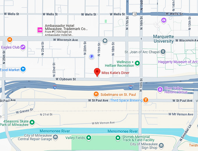16. miss katie's diner map
