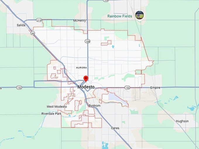 modesto map