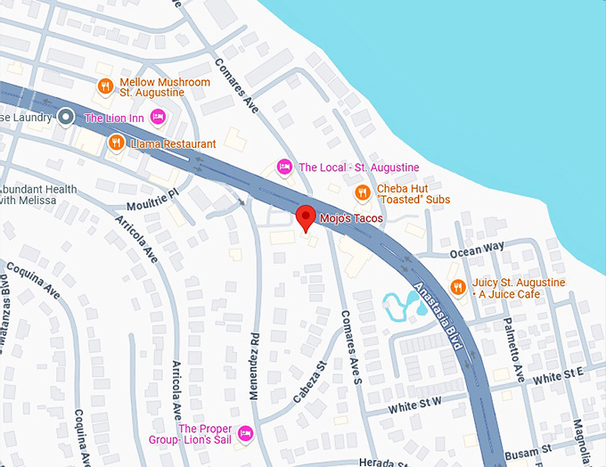 16. mojo’s tacos map