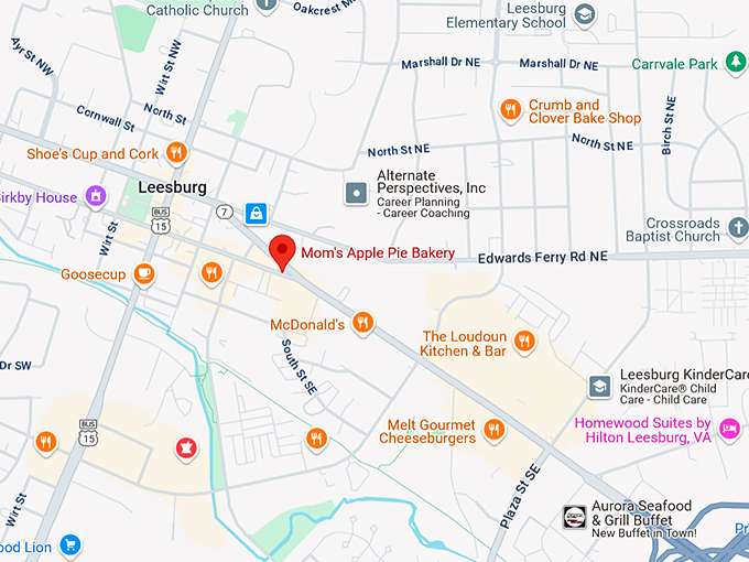 16. mom's apple pie bakery map