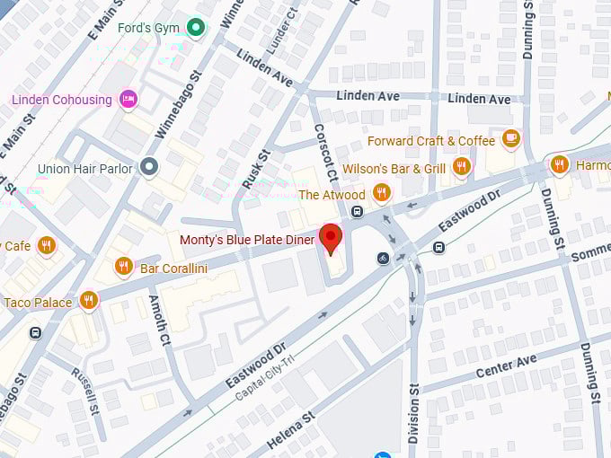 16. monty's blue plate diner map