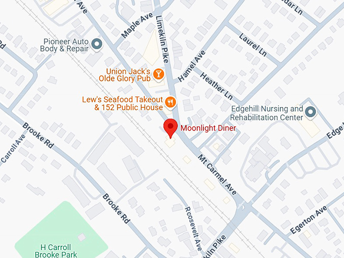 16. moonlight diner map