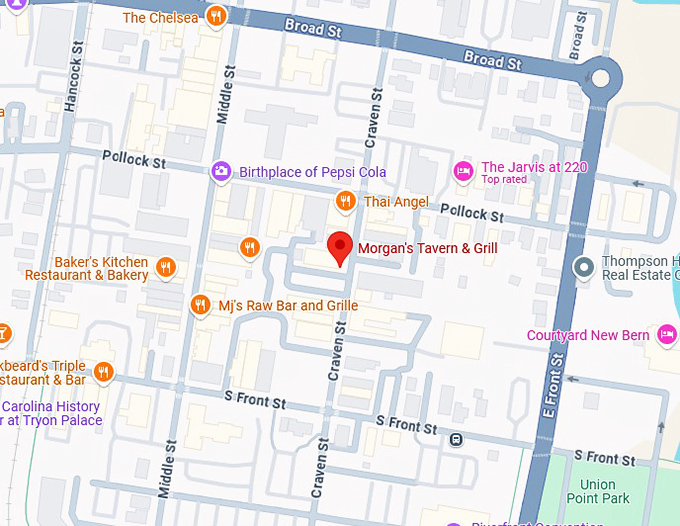 16. morgan's tavern & grill map