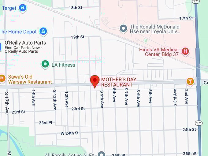 mother's day restaurant map