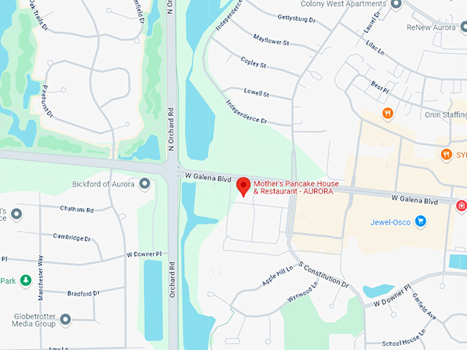 16. mother's pancake house & restaurant aurora map