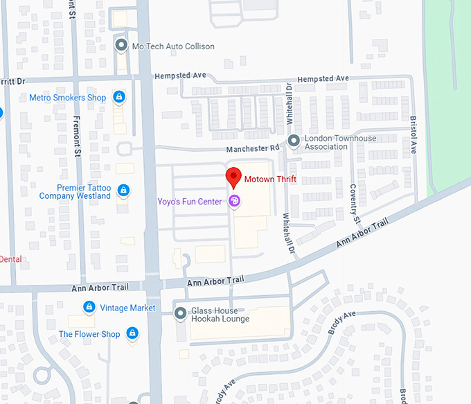 16. motown thrift map