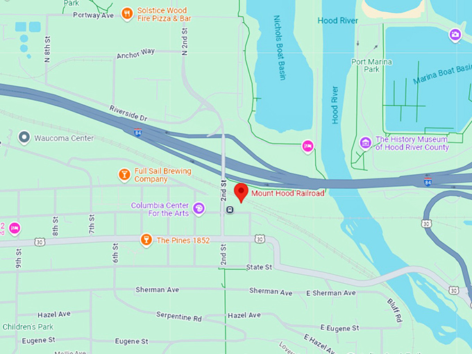 16. mount hood railroad map