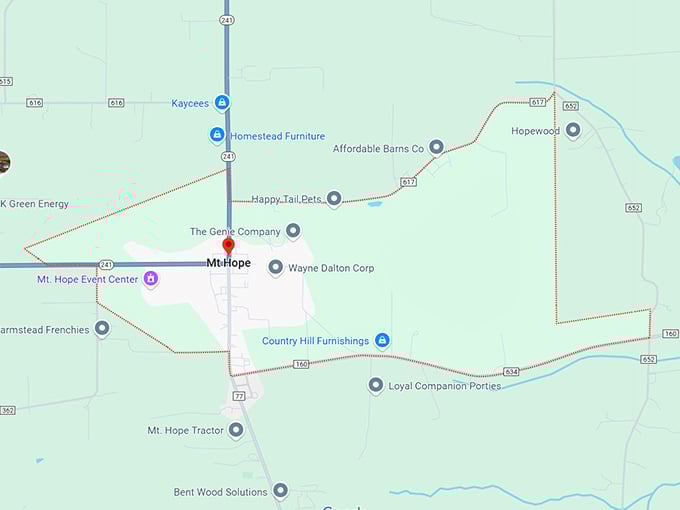 16. mount hope, oh map