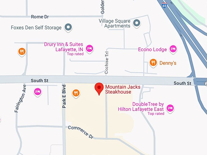 16. mountain jack&rsquo;s steakhouse map