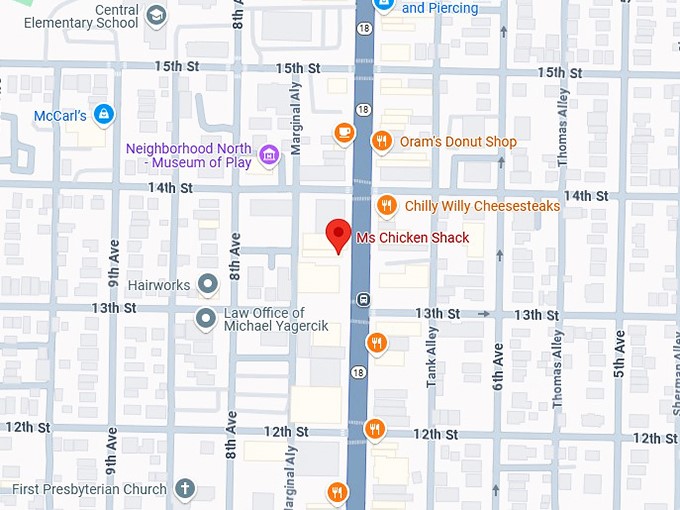 16. ms chicken shack map