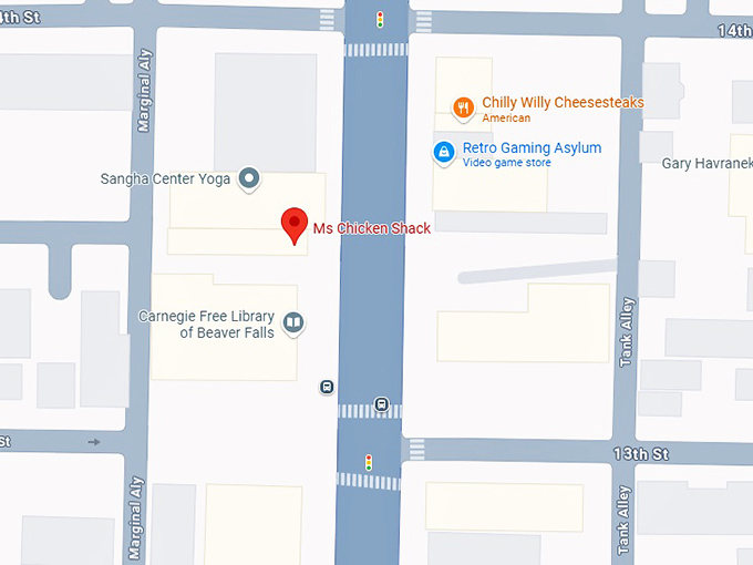 16. ms chicken shack map